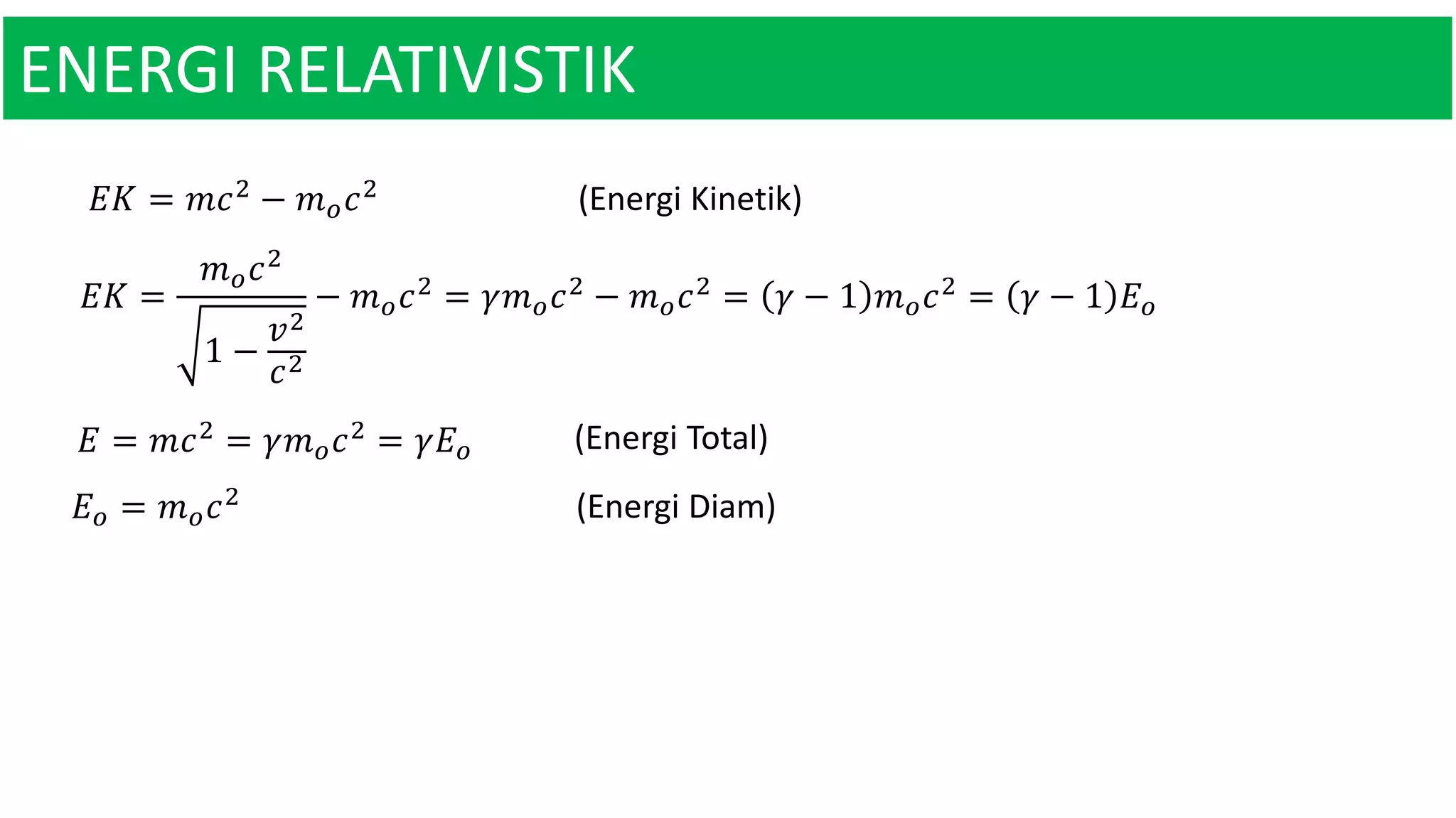 Teori relativitas khusus | PPTX