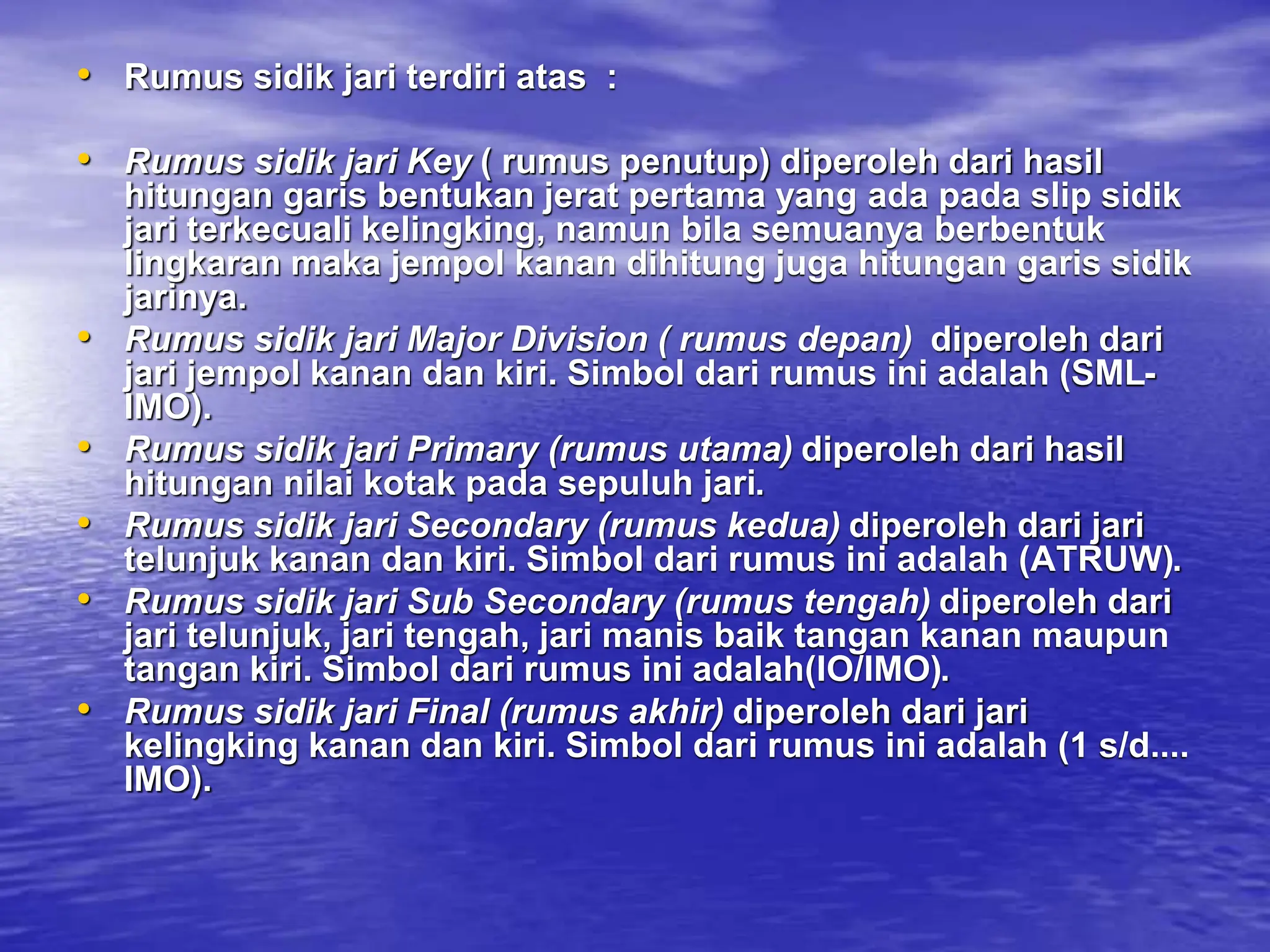 Teori Rumus Sidik jari.ppt