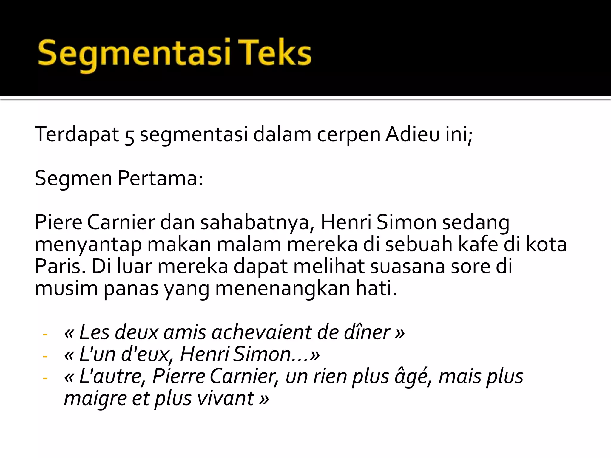 Teori sastra__Adieu | PPT