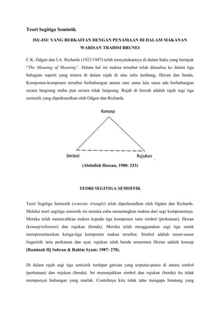 Teori segitiga semiotik | DOCX