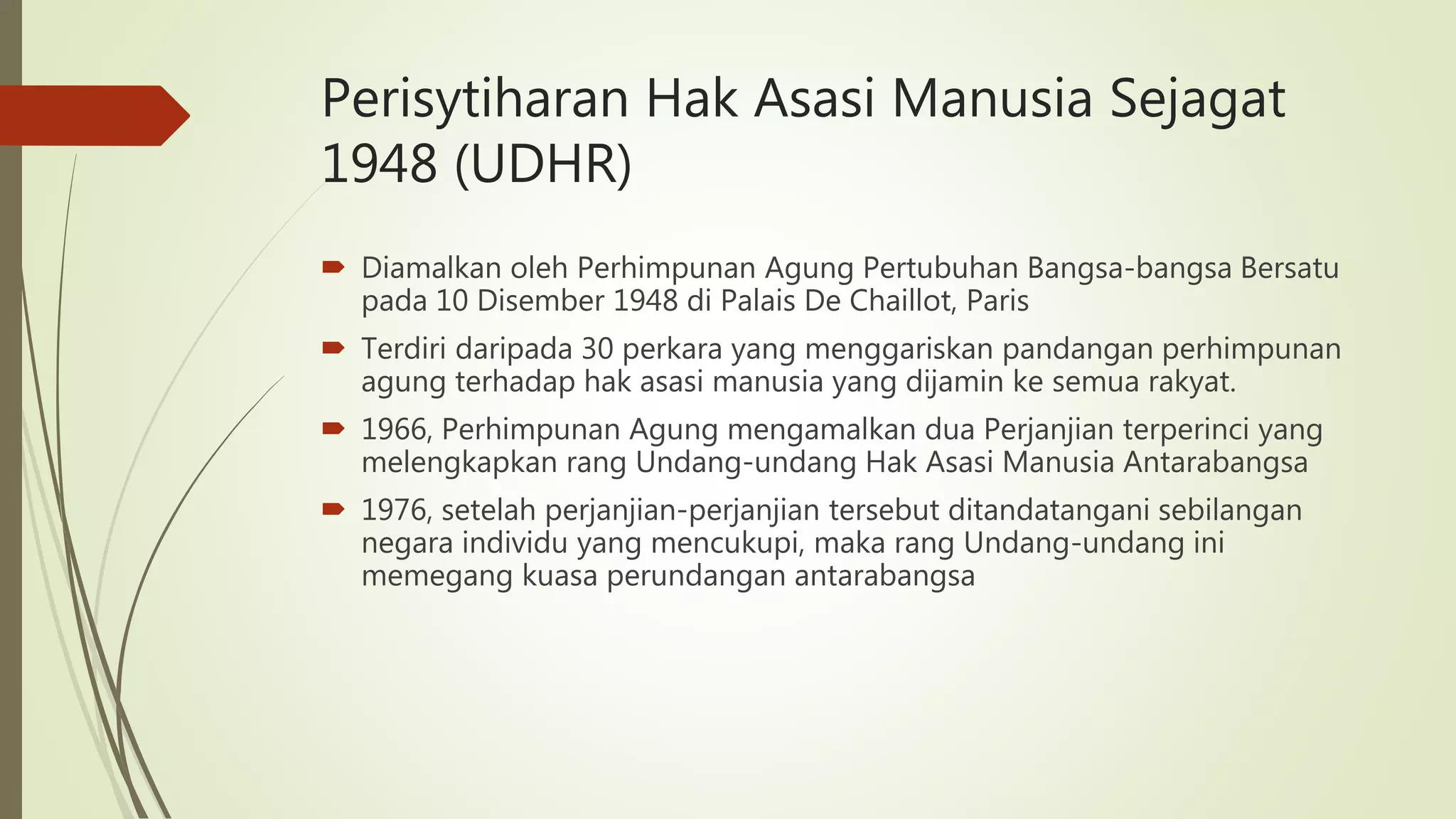 Teori, sejarah dan perkembangan hak asasi manusia | PPTX