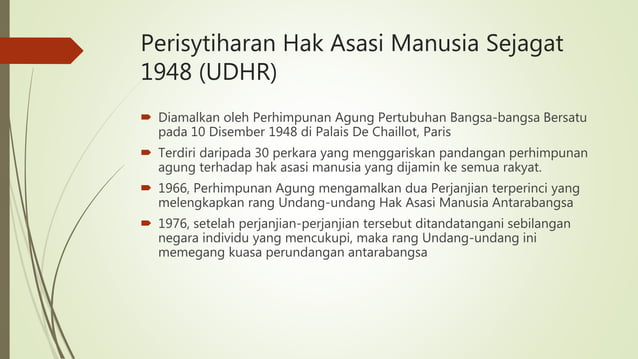 Teori, sejarah dan perkembangan hak asasi manusia | PPTX