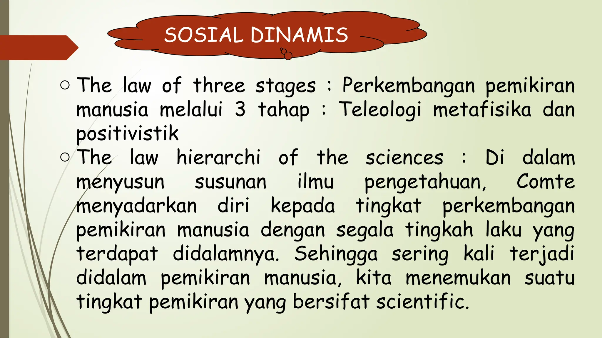 MATERI TEORI SOSIAL BUDAYA KLASIK AUGUSTE COMTE | PPT