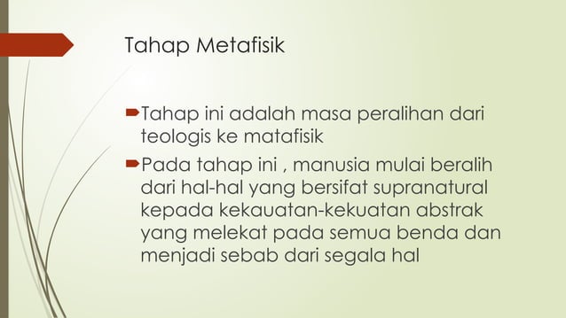 MATERI TEORI SOSIAL BUDAYA KLASIK AUGUSTE COMTE | PPT