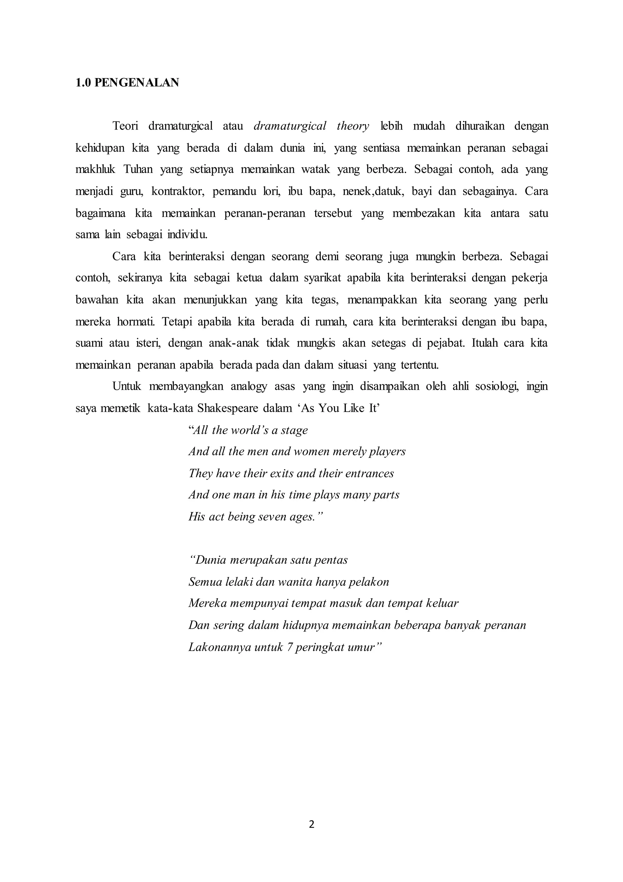 Teori sosiologi dan alam pendidikan | DOCX