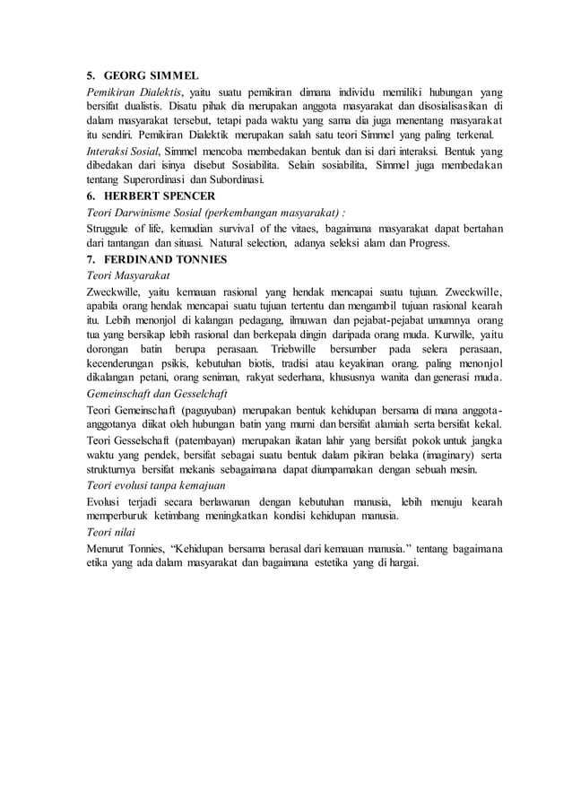 Teori sosiologi klasik | PDF