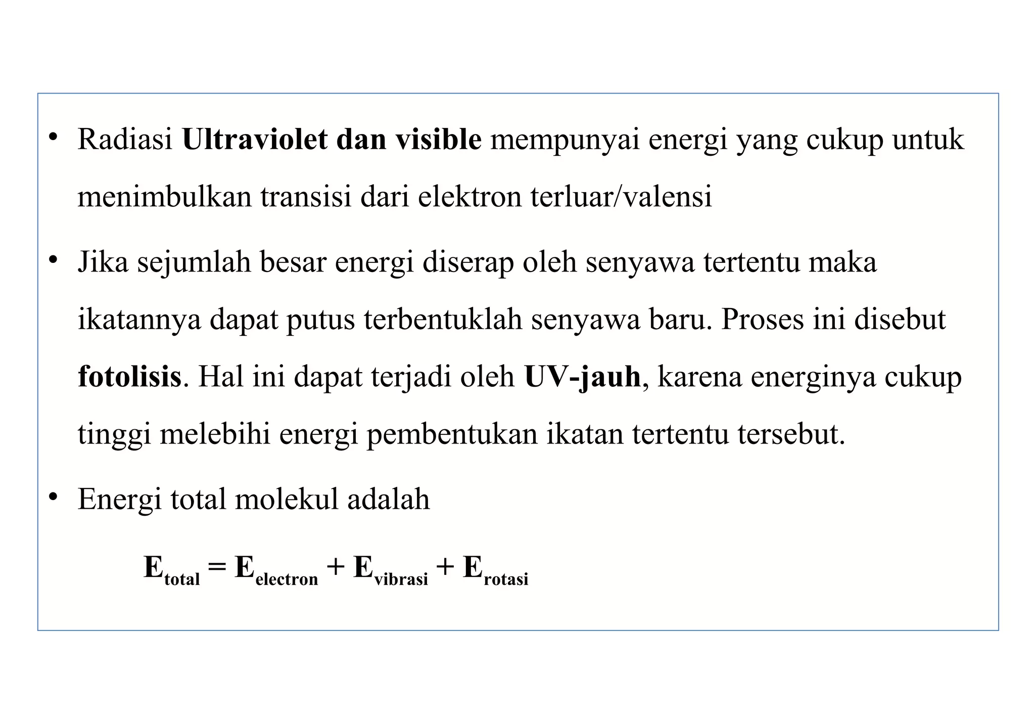 kimia Farmasi Analisis spektro UV Vis | PPT