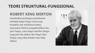 TEORI STRUKTURAL-FUNGSIONAL & KONFLIK[1].pptx