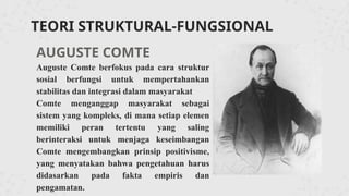 TEORI STRUKTURAL-FUNGSIONAL & KONFLIK[1].pptx