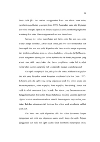 Teori tentang low vision | PDF
