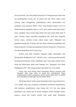Teori tentang low vision | PDF