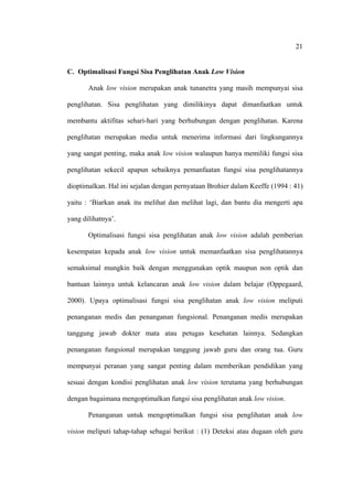 Teori tentang low vision | PDF