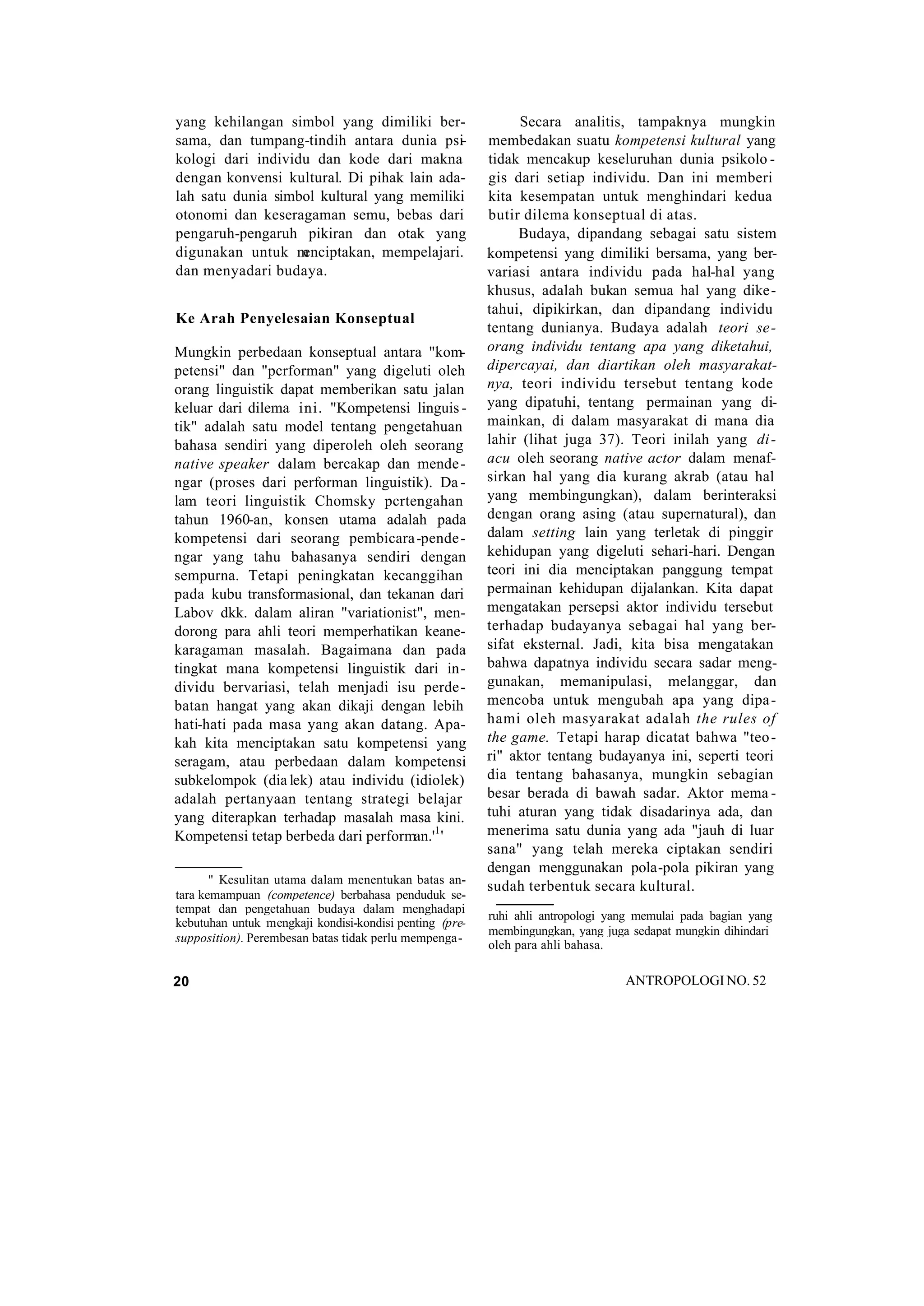 Teori teori kebudayaan | PDF