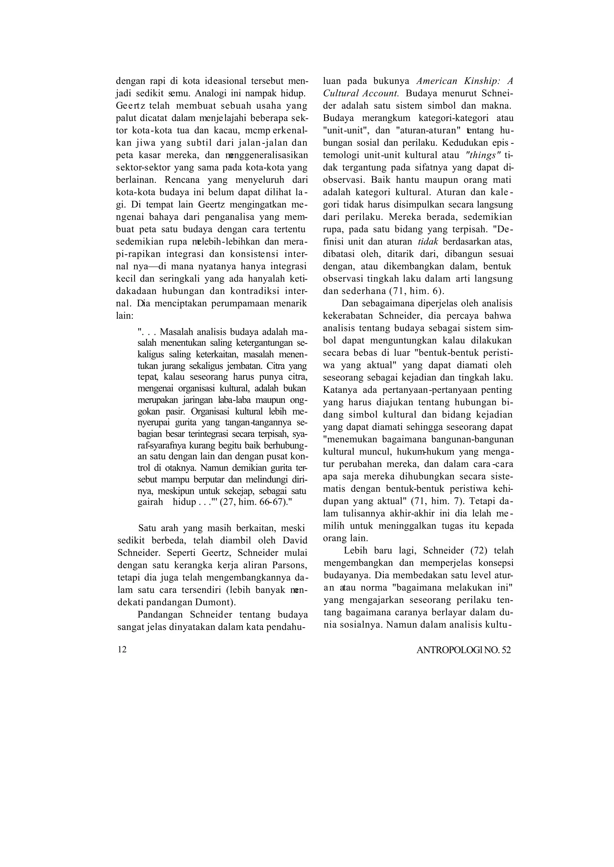 Teori teori kebudayaan | PDF