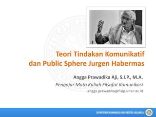 Teori Tindakan Komunikatif dan Public Sphere Jurgen Habermas | PDF