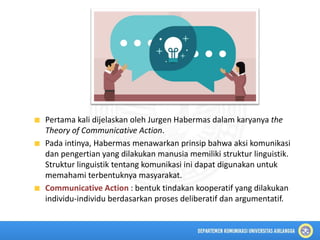 Teori Tindakan Komunikatif dan Public Sphere Jurgen Habermas | PDF