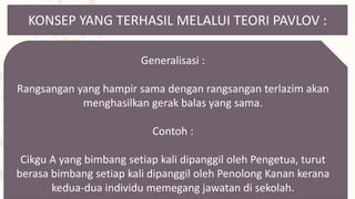 Teori tingkah laku ivan pavlov | PPTX