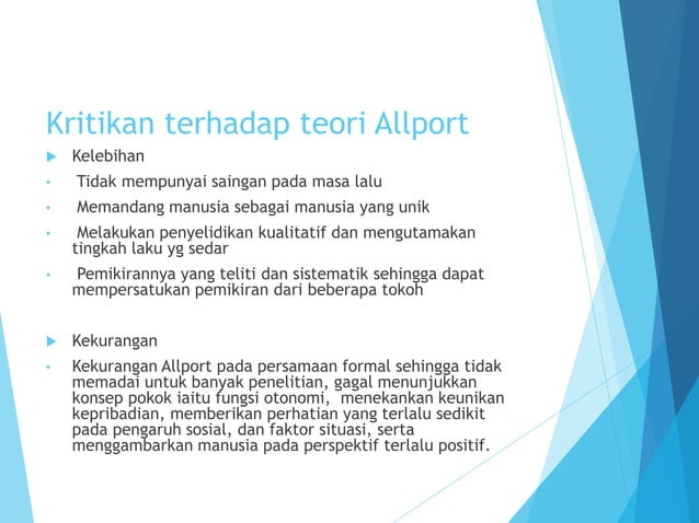 Teori tret allport | PPTX