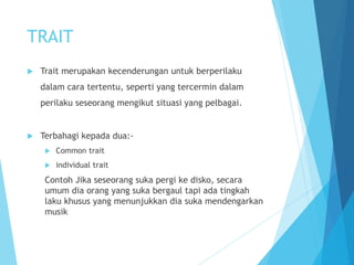 Teori tret allport | PPTX