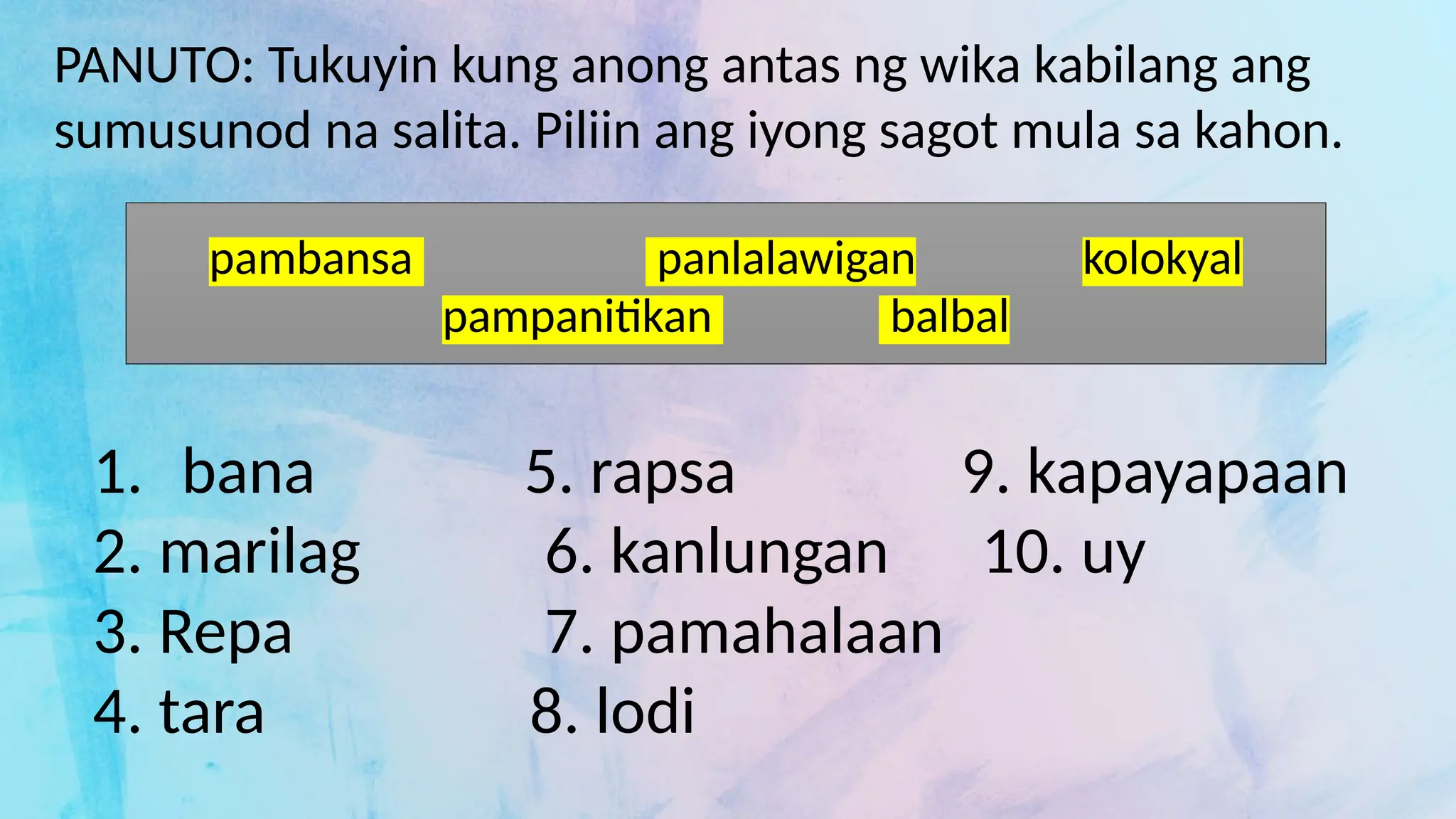 Teorya-ng-Wika-1.pptx mga antas Ng wika Ng pilipinas | PPT