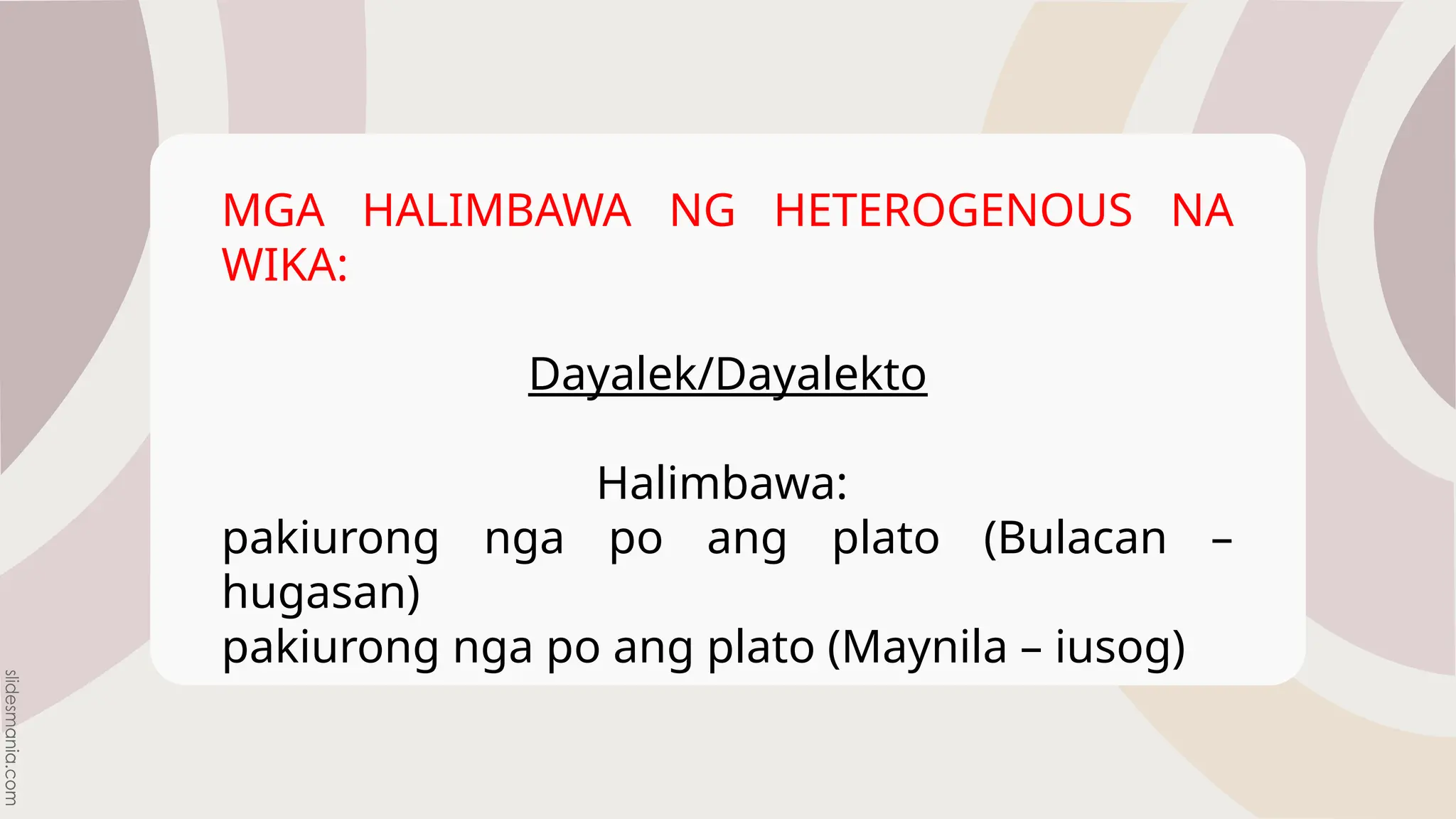 Teoryang-Heterogeneous sa lipunan ang pagkakaroon ng ibat ibang ...