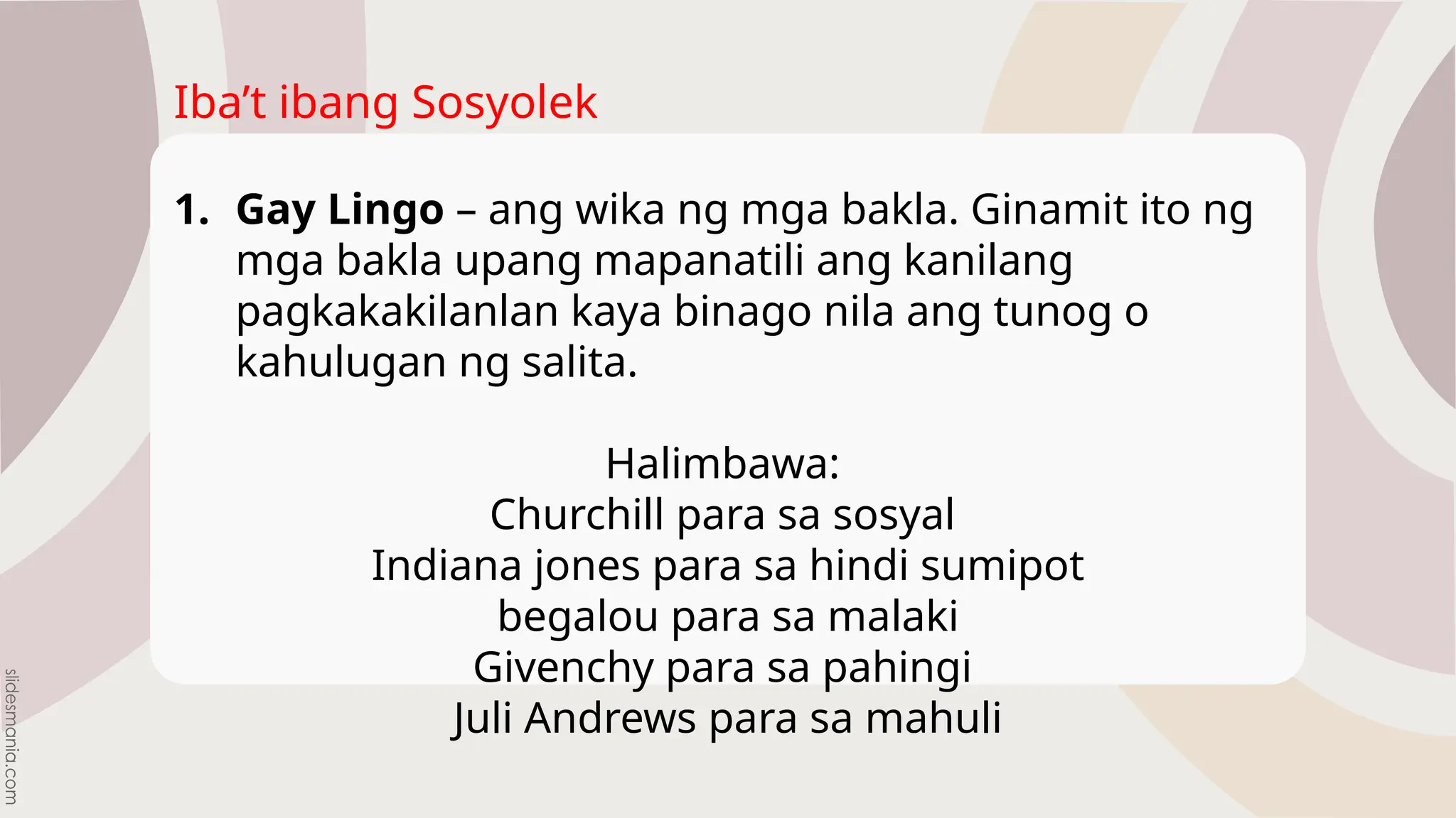 Teoryang-Heterogeneous sa lipunan ang pagkakaroon ng ibat ibang ...