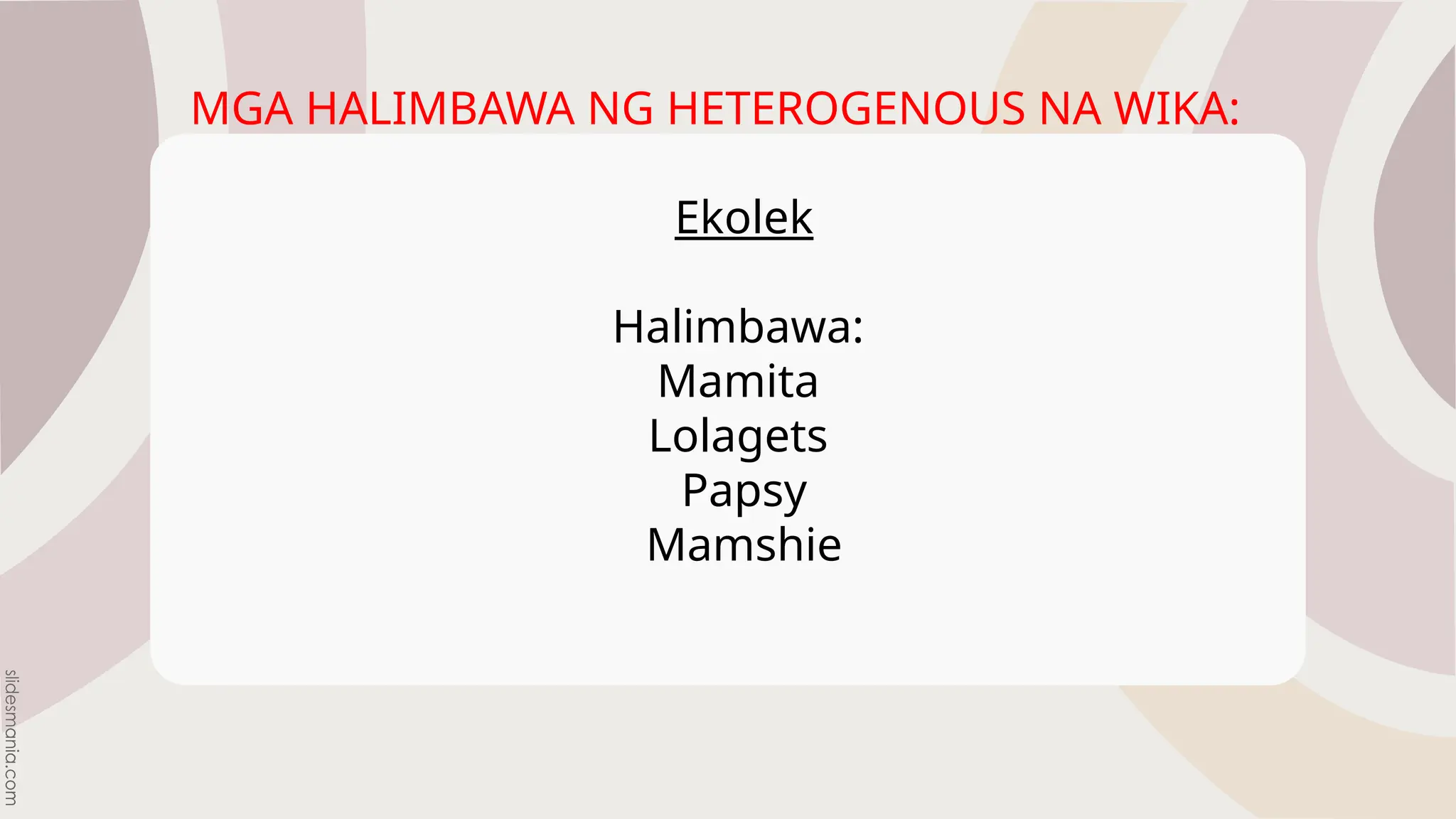 Teoryang-Heterogeneous sa lipunan ang pagkakaroon ng ibat ibang ...