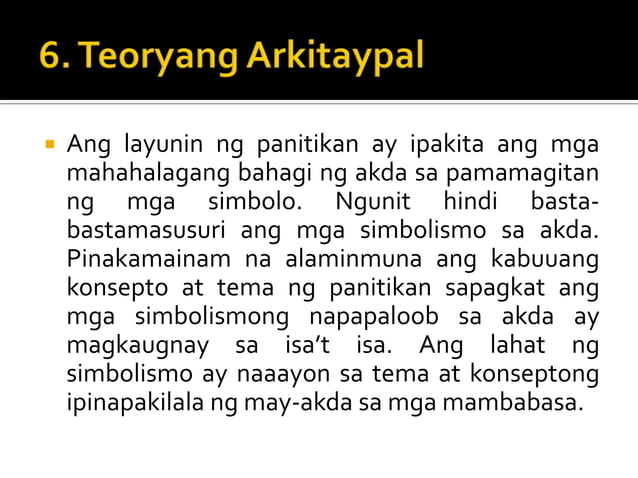 Teoryang Pampanitikan