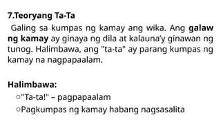 TEORYANG PINAGMULAN NG WIKA.pptx bow wow | PPTX