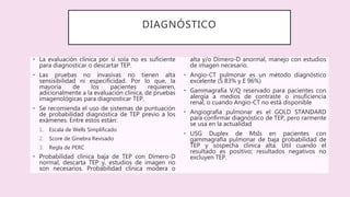 Tromboembolismo Pulmonar (TEP) | PPTX