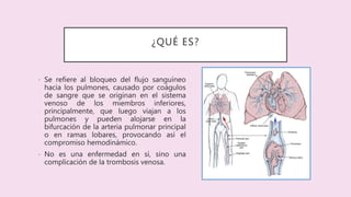 Tromboembolismo Pulmonar (TEP) | PPTX