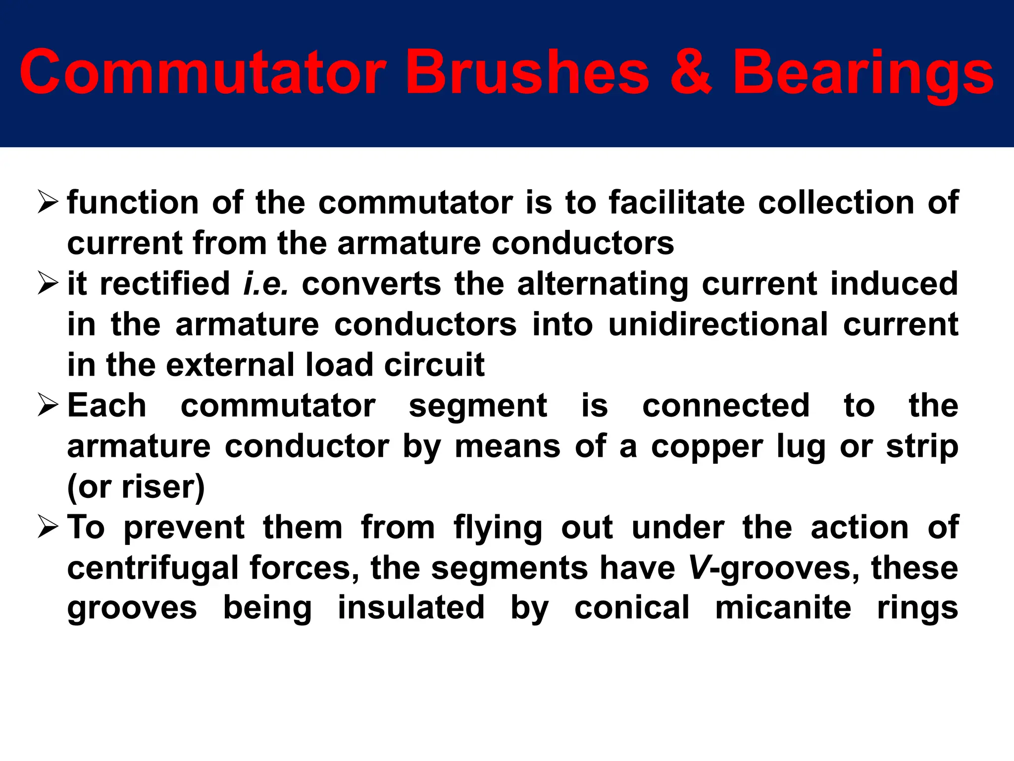 DC GENERATOR eee Principle of Operation of DC Generator Different Parts ...