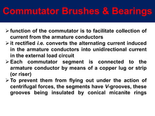 DC GENERATOR eee Principle of Operation of DC Generator Different Parts ...