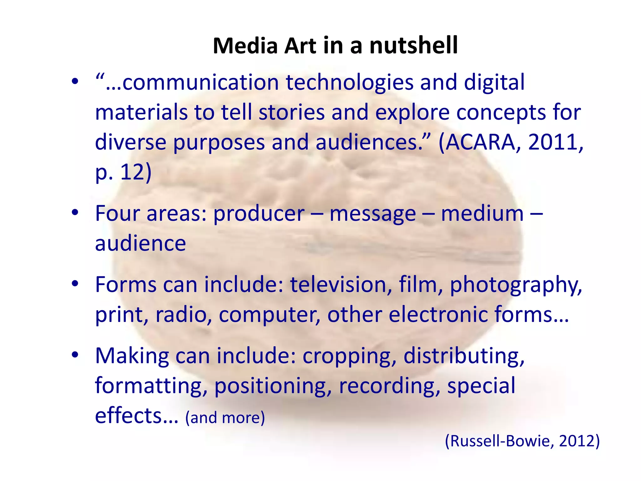 Tep320 tutorial 3 media arts | PPT