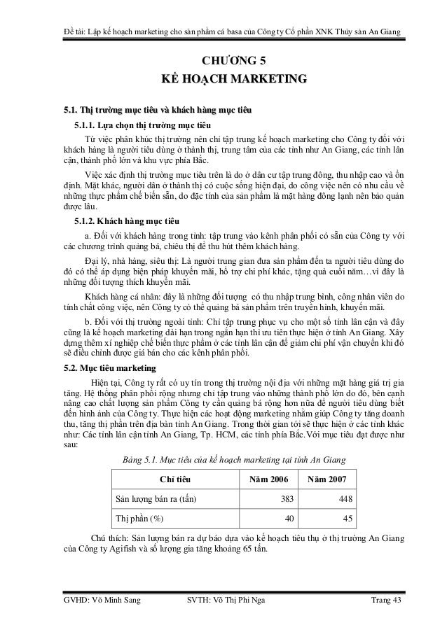 Phân tích hoạt động marketing tại công ty Agifish | PDF