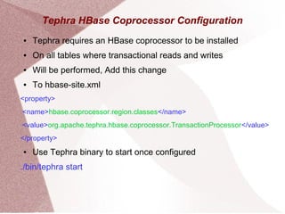 Apache Tephra | PDF