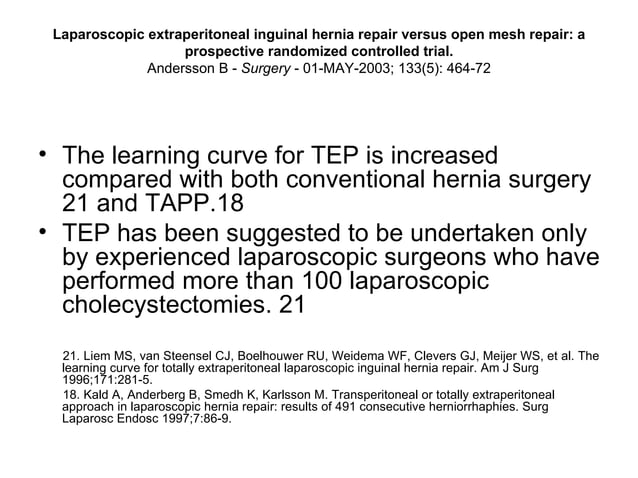 TEP Learning Curve | PPT | Physical Therapy | Wellness