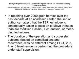 TEP Learning Curve | PPT