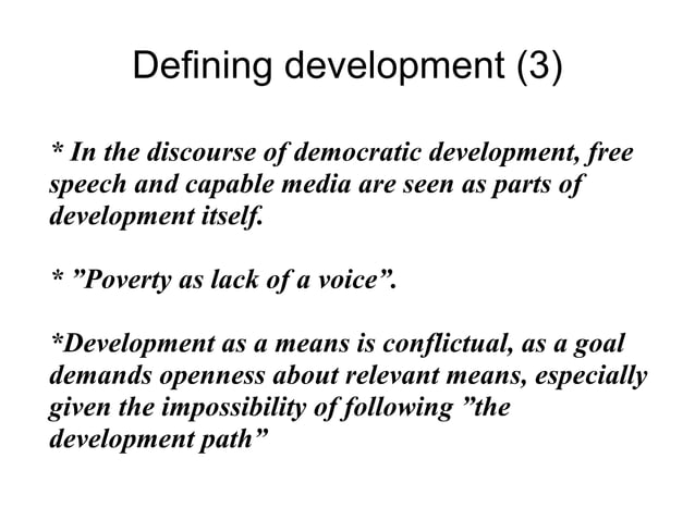 What is development? | PPT | Debated Sensitive Social Issues ...