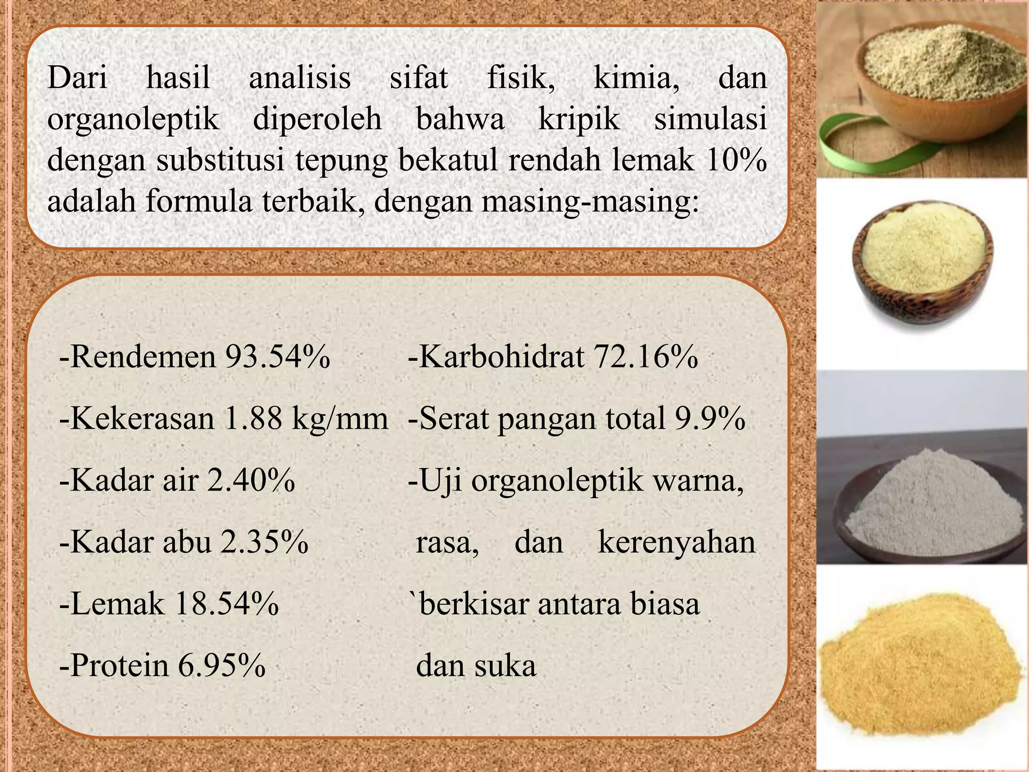 Tepung bekatul (rice bran flour) | PPTX