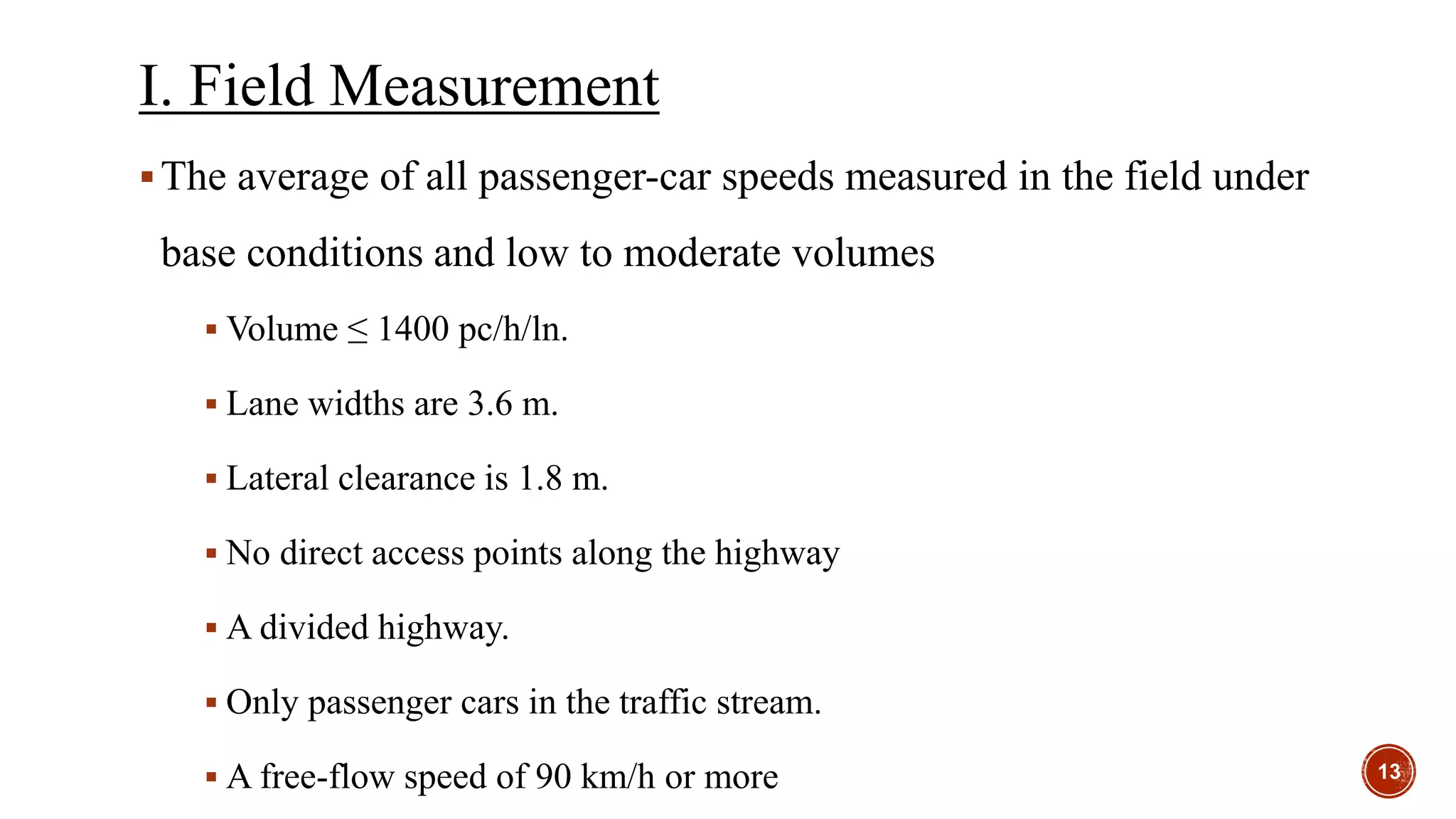 Capacity and LOS of Multi-Lane HIghways | PPTX