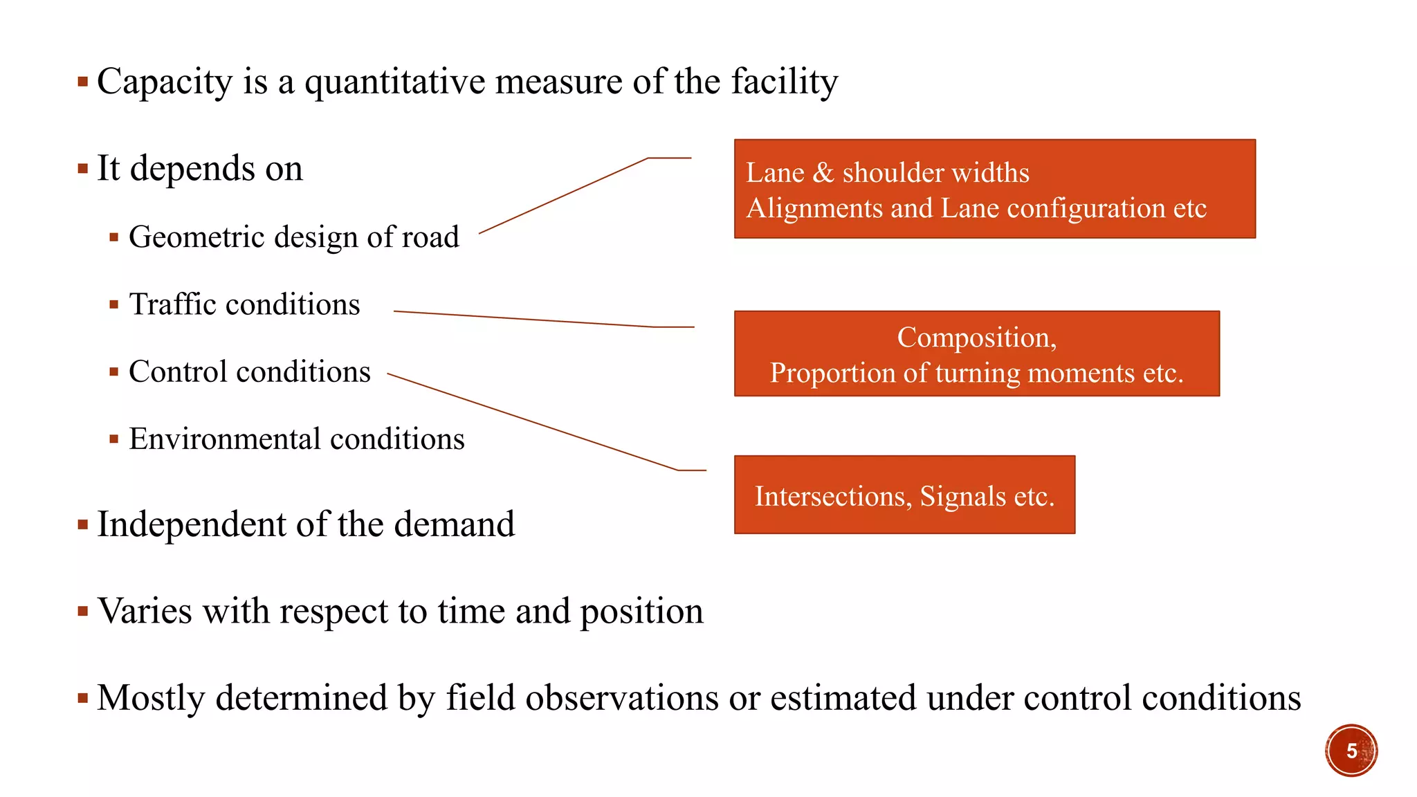 Capacity and LOS of Multi-Lane HIghways | PPTX