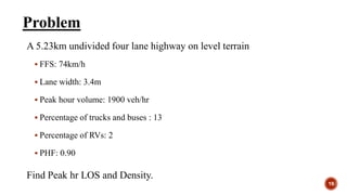 Capacity and LOS of Multi-Lane HIghways | PPTX