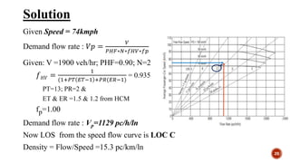Capacity and LOS of Multi-Lane HIghways | PPTX