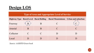 Capacity and LOS of Multi-Lane HIghways | PPTX