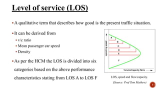 Capacity and LOS of Multi-Lane HIghways | PPTX