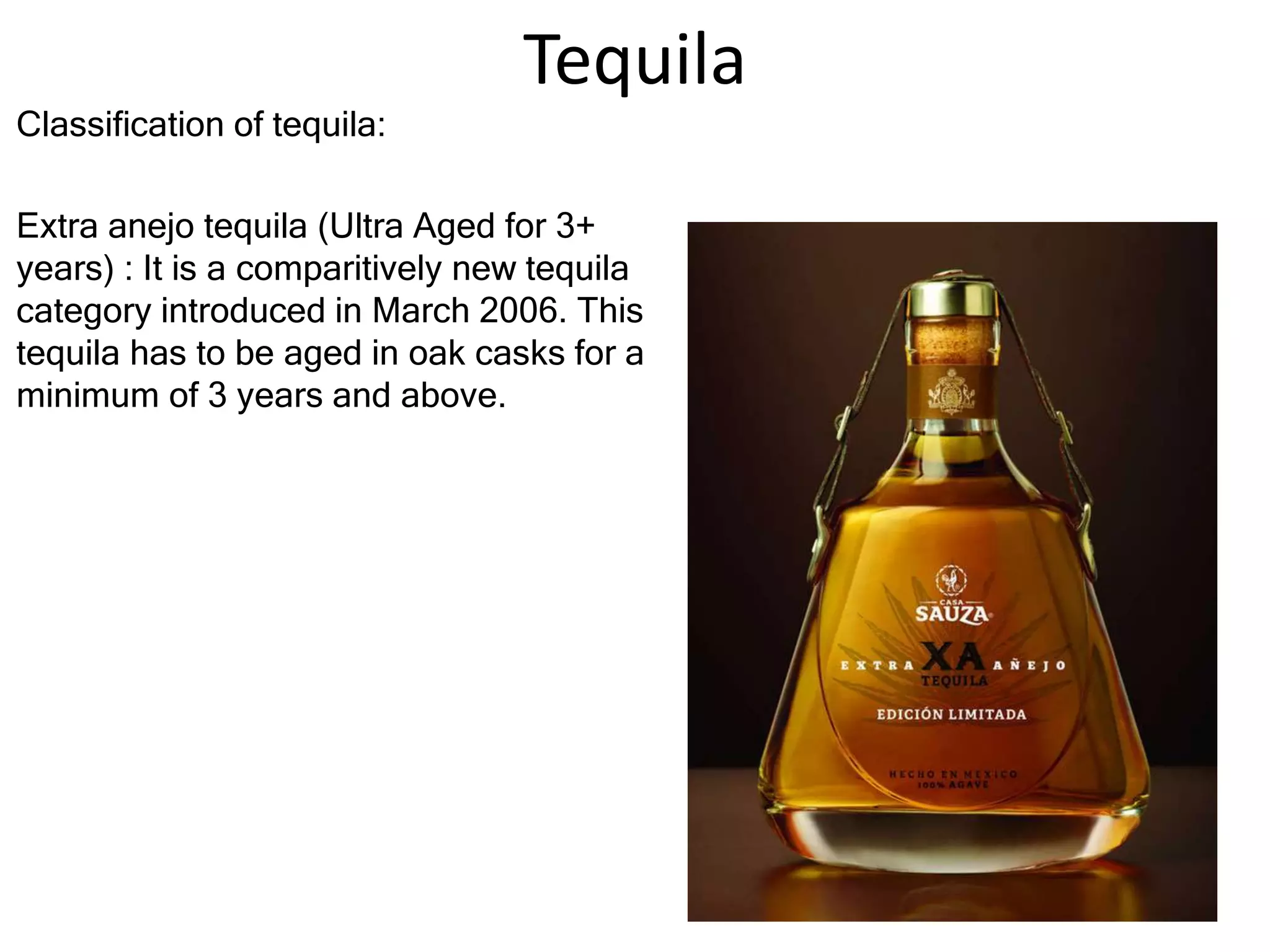 Tequila production and its types | PPTX