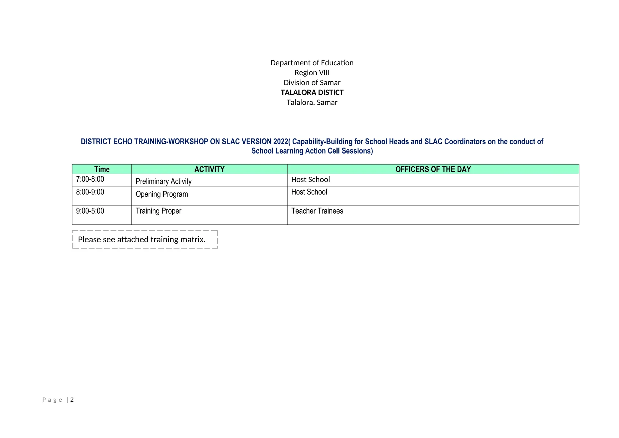 TER-School Learning Action Plan talalora.doc