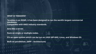 Introduction to Teradata and Teradata Architecture | PPT