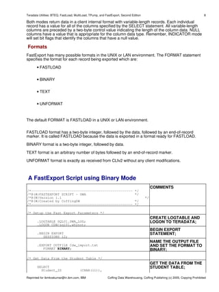 Teradata utilities-fast export | PDF | Databases | Computer Software and Applications